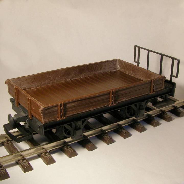 3D Printable Low Side Car for Garden Railway by Vaclav Krmela