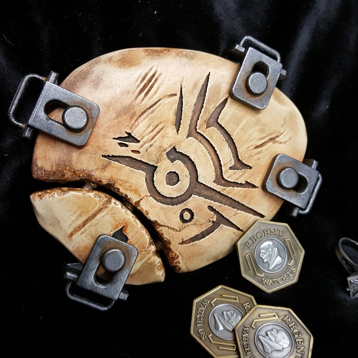 3D Print of Dishonored 2 Bone Rune by TheSchlitzie