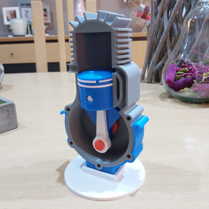 3D Print of Education material 2 stroke internal combustion engine by ...