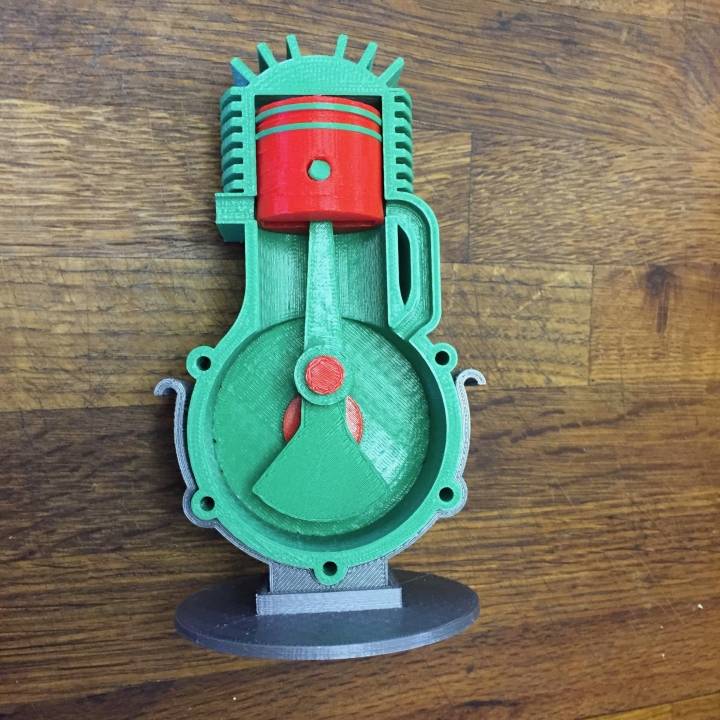 3D Printable Education material 2 stroke internal combustion engine by ...