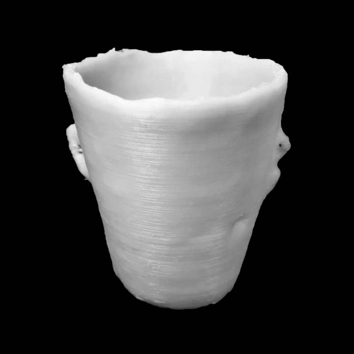 3D Printable Marble Beaker with Two Lugs by Scan The World