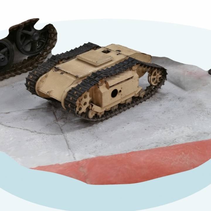 3D Printable Goliath Sd.kfz 302 Tracked Mine Tank by Daniel Lilygreen
