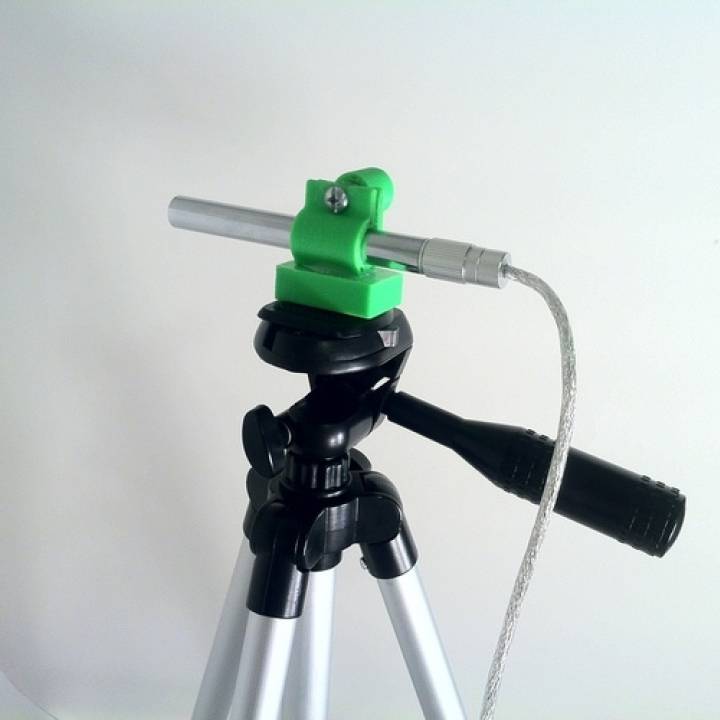 3D Printable USB Microscope Stage and Tripod Mount by Michael Graham