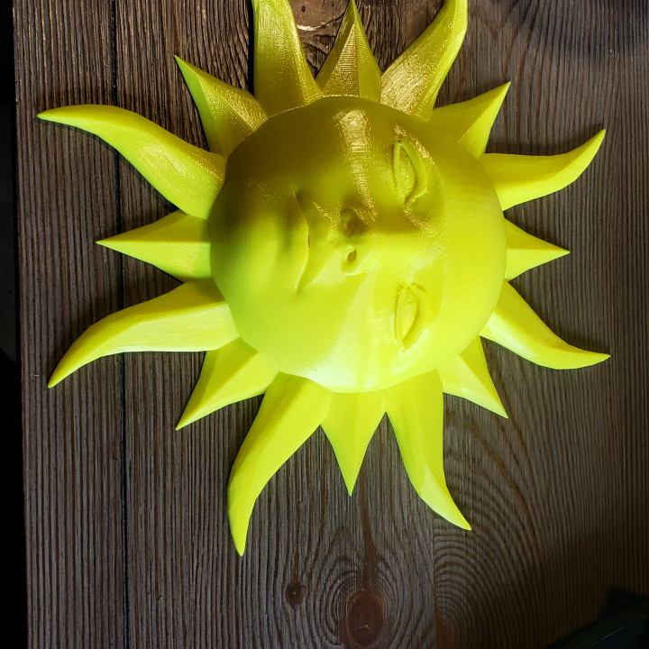 3D Print of Sun Face by Stokstad