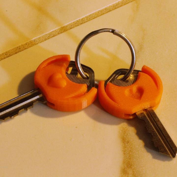 3D Printable Tactile Key Cover (Heart) by Richard Swika