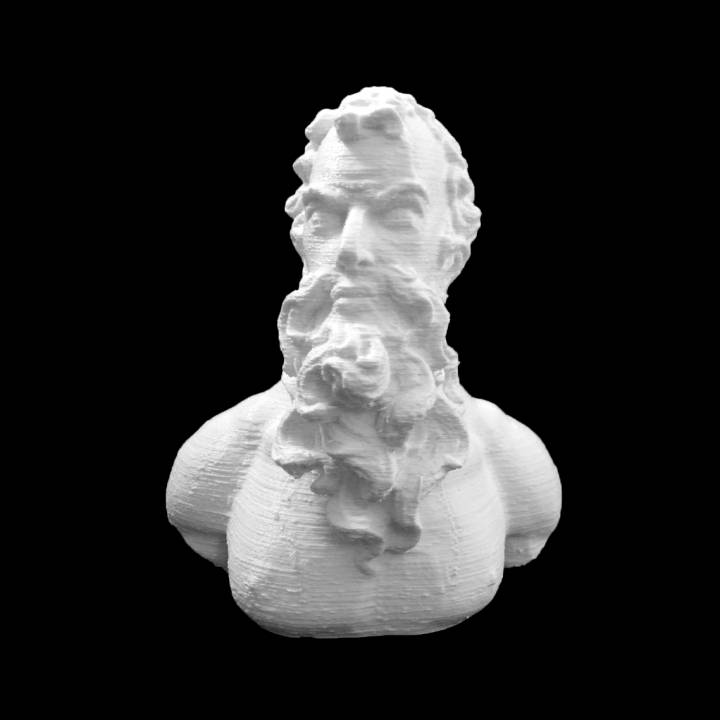3D Printable Figurehead of the HMS Thames by Thomas Flynn