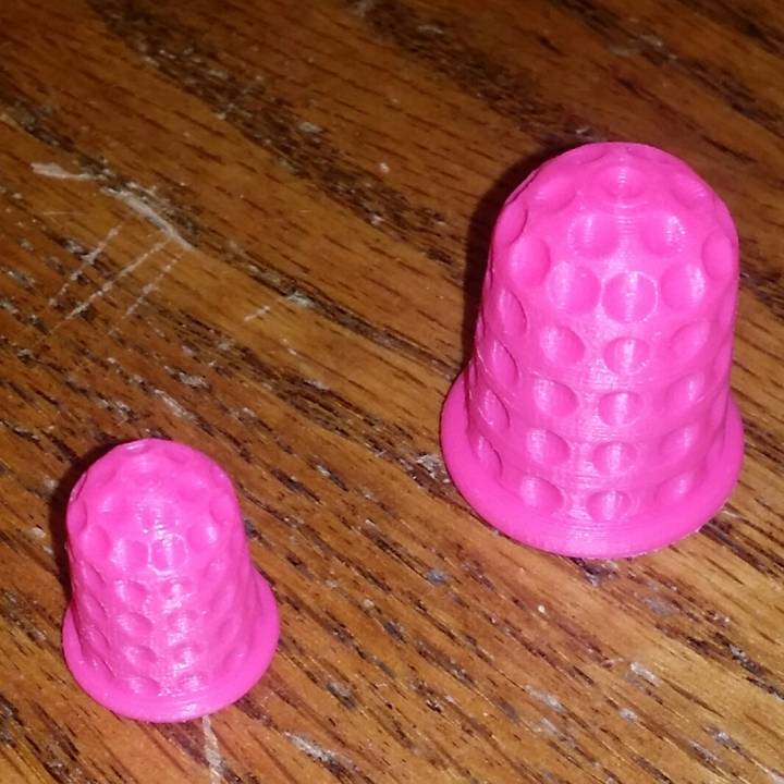 3D Printable Thimble protect your fingers, for all sizes by Philippe ...