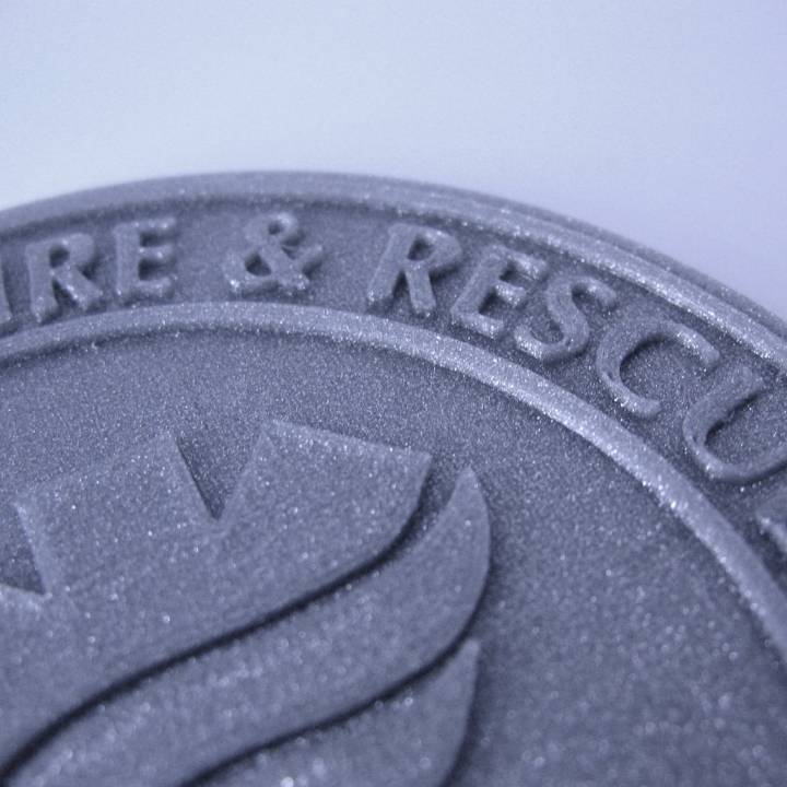 3D Printable CERN Fire Brigade Badge by Vaclav Lhota