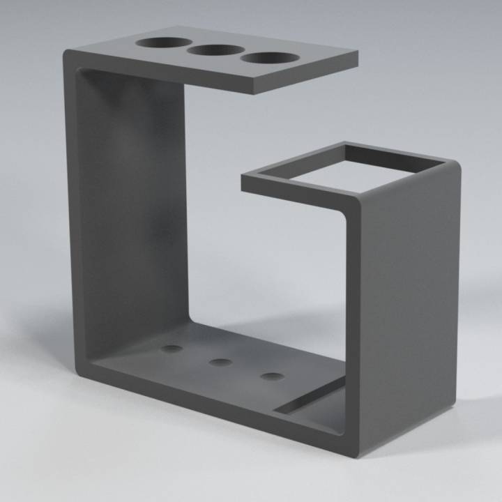 3D Printable Modern Toothbrush Holder by Denislav Marinov