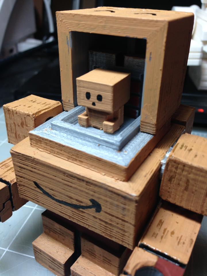 3D Printable Mech City: Prototype Mech Bloxy by WuLongToys