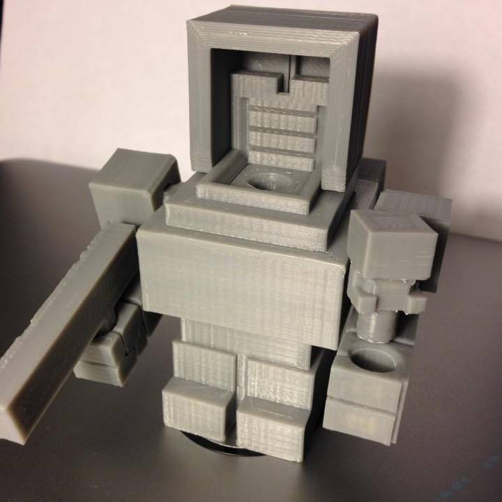 3D Printable Mech City: Prototype Mech Bloxy by WuLongToys