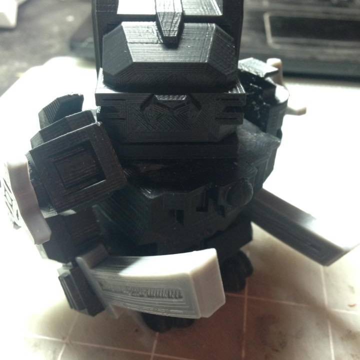 3D Printable Mech City: Stealth Mech by WuLongToys