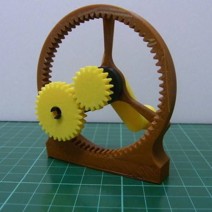 3D Printable Planetary Gear Module Part 1 by Anthony Lu