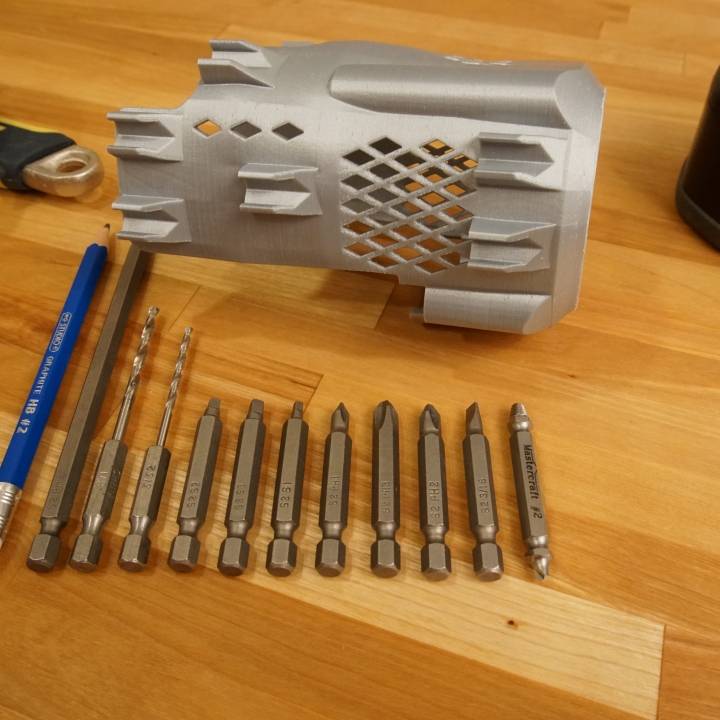 3D Printable Drill Bit Mount by Melanie Tang