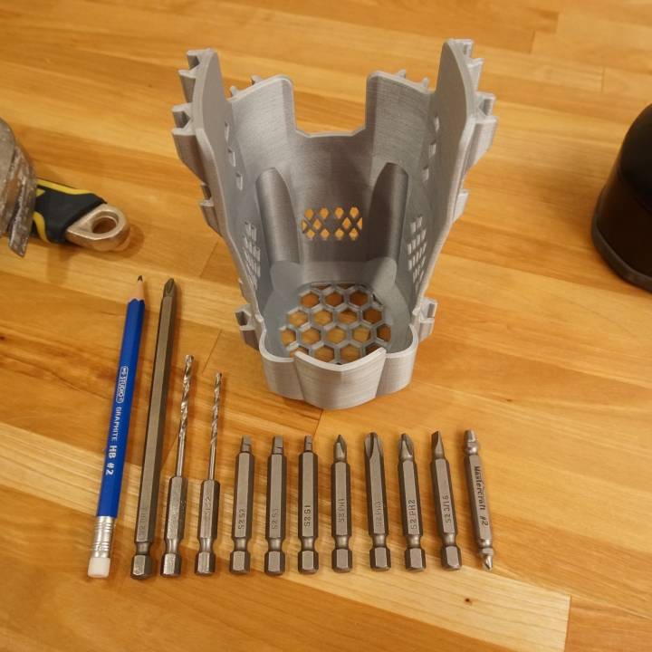 3D Printable Drill Bit Mount by Melanie Tang