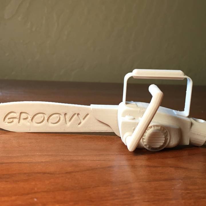 3D Printable Ash's Chainsaw Keychain by Jackson Richey