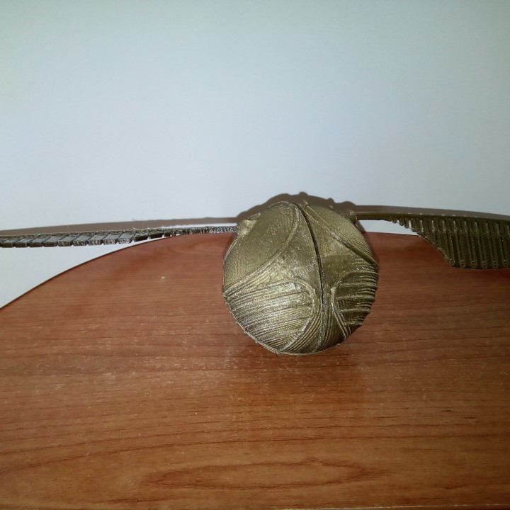 3D Print of Harry Potter Golden Snitch Ring Box W/ Magnetic Clasp! by Axus