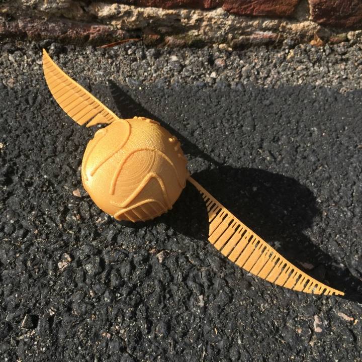 3D Printable Harry Potter Golden Snitch Ring Box W/ Magnetic Clasp! by ...