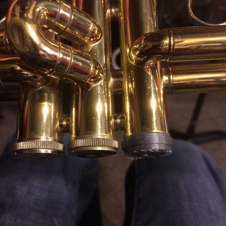 3D Printable Trumpet Valve Cap by Andrew Killian