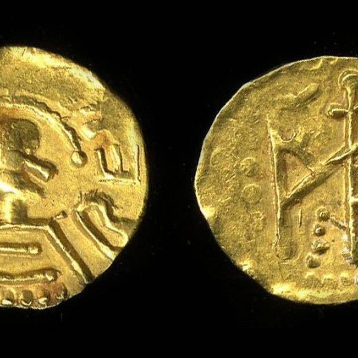 3D Printable Sutton Hoo Gold Coin 14 by Scan The World