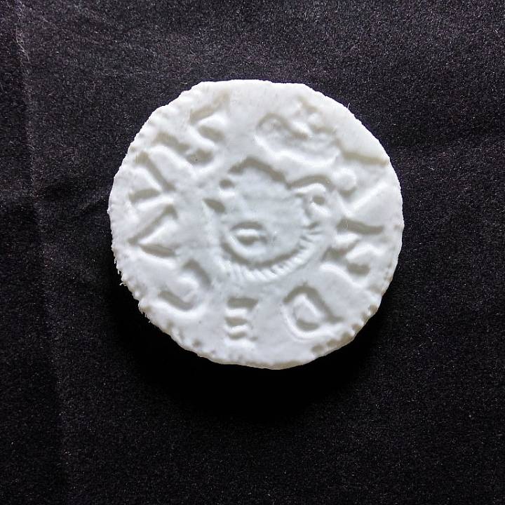 3D Printable Sutton Hoo Gold Coin 7 by Scan The World