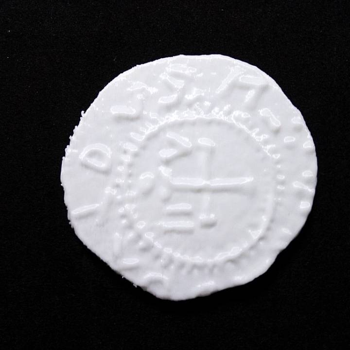 3D Printable Sutton Hoo Gold Coin 5 by Scan The World