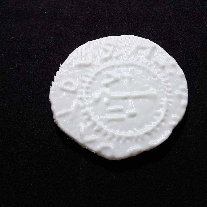 3D Printable Sutton Hoo Gold Coin 5 by Scan The World