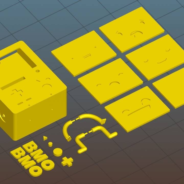 3D Printable Adventure Time BMO -Sitting with faces to change by Oskar ...