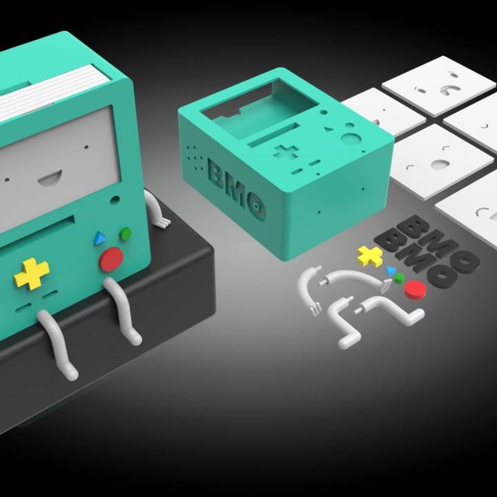 3D Printable Adventure Time BMO -Sitting with faces to change by Oskar ...