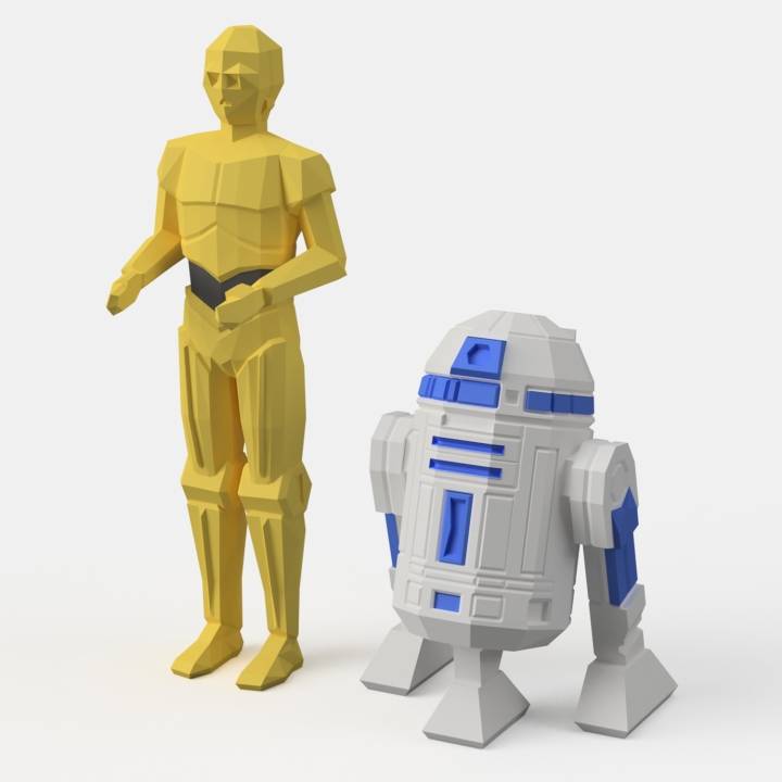 3D Printable Low-Poly Toys - Dual Extrusion version by Agustín Arroyo