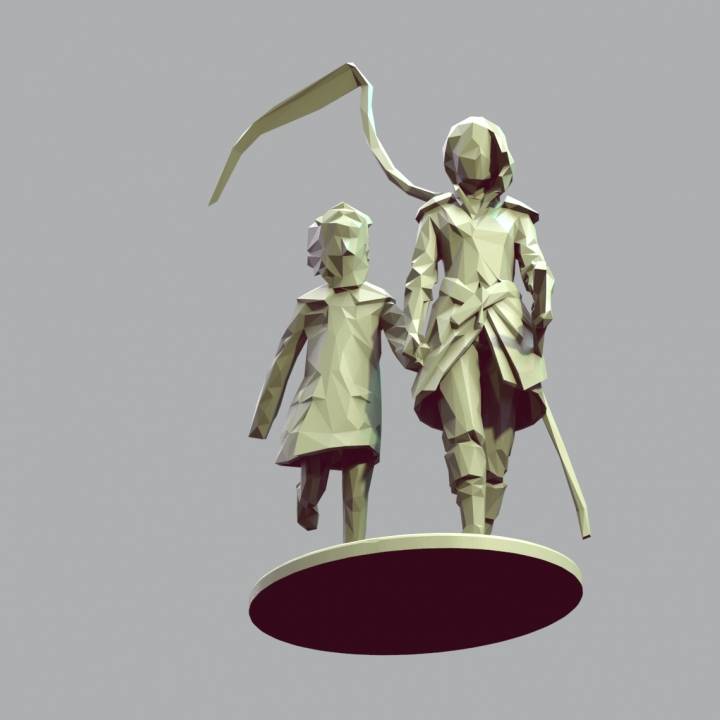 3D Printable origamy siblings by Edgar