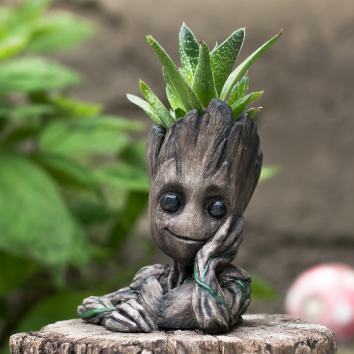 3D Print of Baby Groot flower pot: "Gardens" of the Galaxy 2 by ...