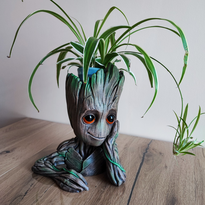 3D Print of Baby Groot flower pot: "Gardens" of the Galaxy 2 by westermannvincent