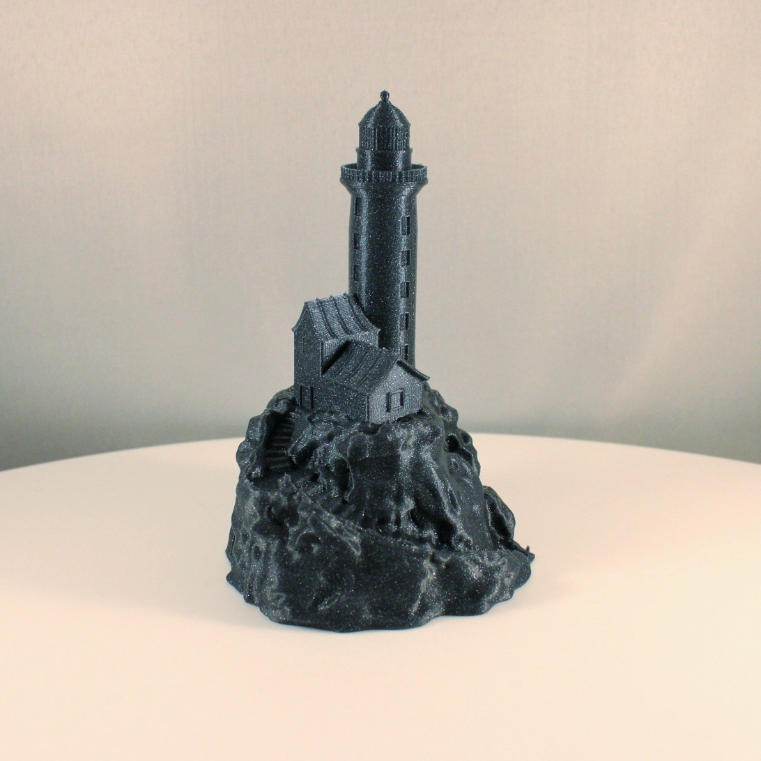 3D Printable Lighthouse on a rock by Jukka Seppänen