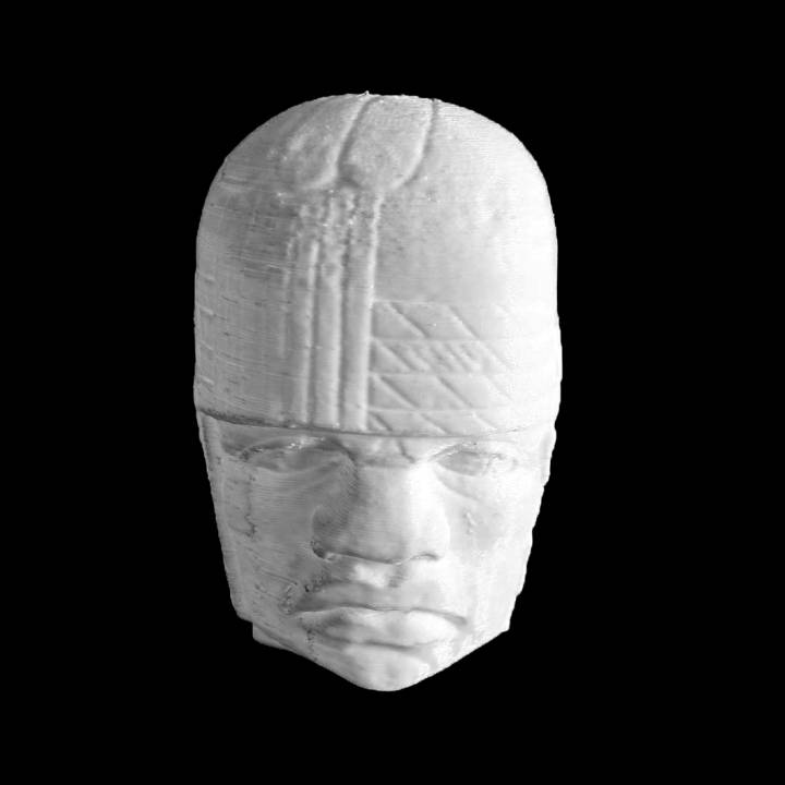 3D Printable Olmec colossal head by Scan The World