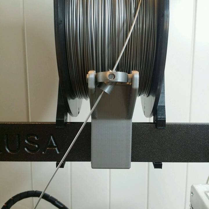 3D Printable Filament guide with gimballed filament cleaner for prusa ...