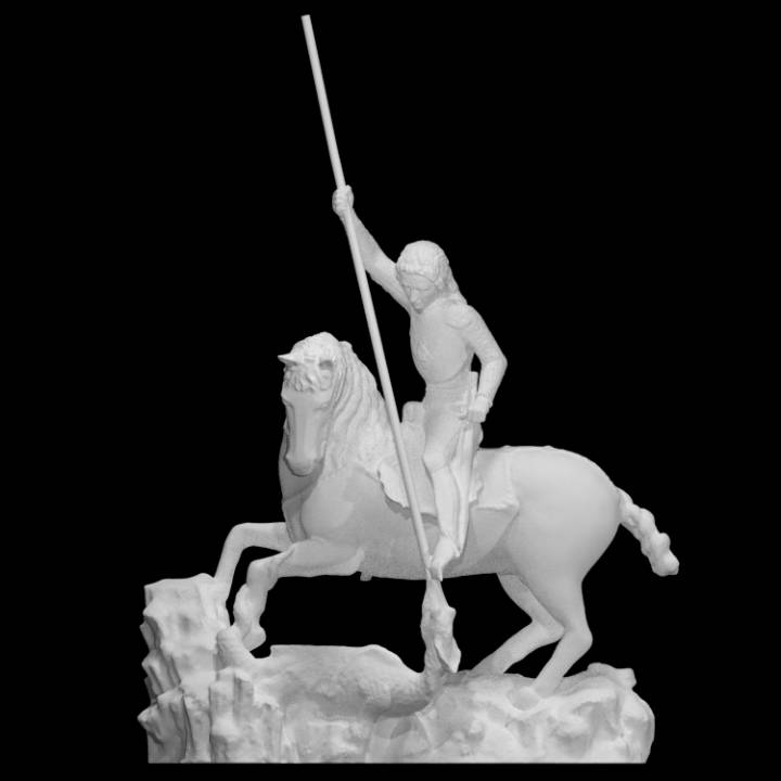 3D Printable St George Slaying the Dragon by Victoria and Albert Museum ...