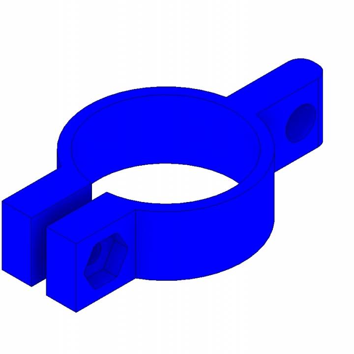 3D Printable Adjustable torch clamp by Ian Carrick