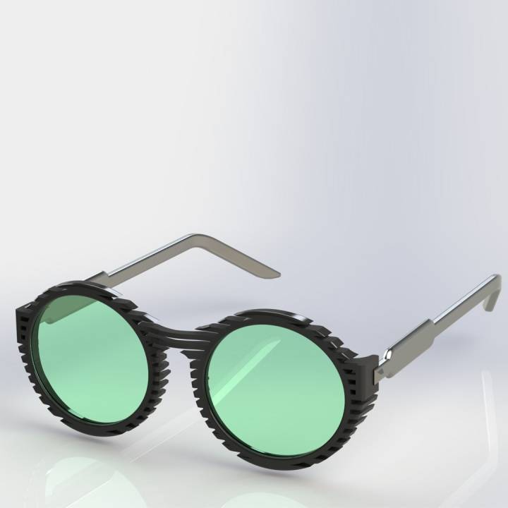 3D Printable #DesignItWright Motorcycle Glasses by Jonathan Lowe