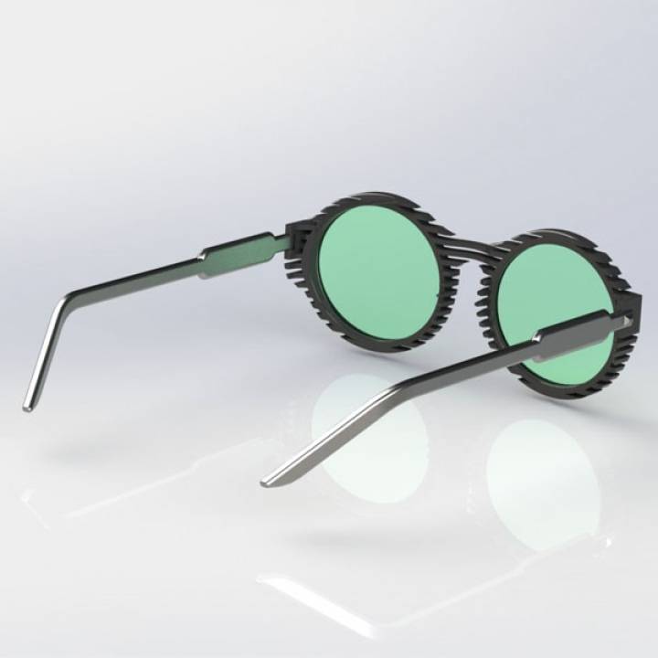 3D Printable #DesignItWright Motorcycle Glasses by Jonathan Lowe