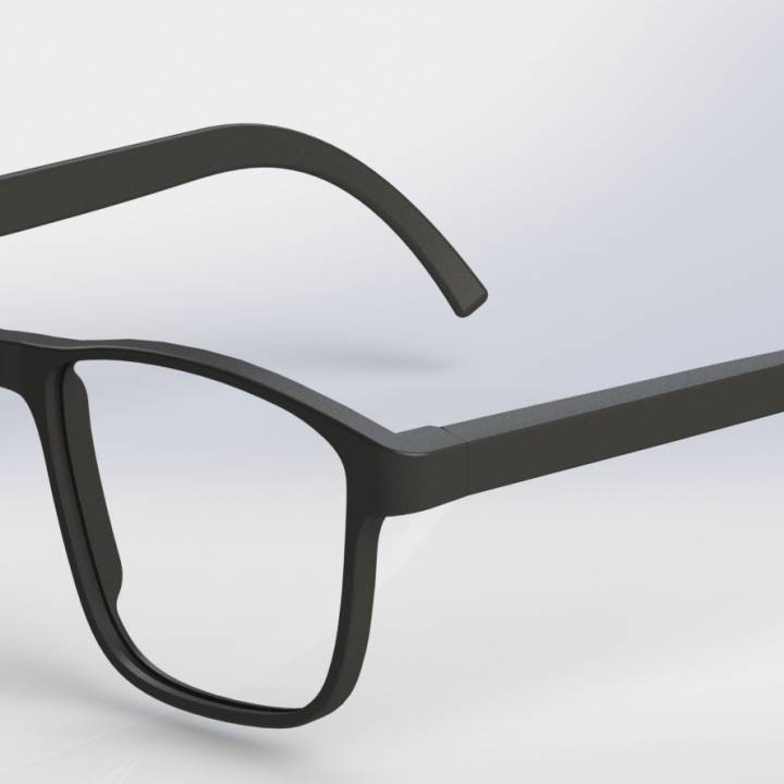 3D Printable modern glasses by Sam Baker