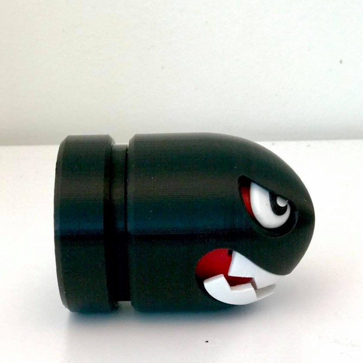 3D Print of BULLET BILL / BANZAI BILL by alvingm