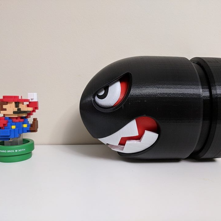 3D Print of BULLET BILL / BANZAI BILL by MorrisUmali