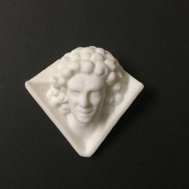 3D Printable Head of the Angel by Scan The World