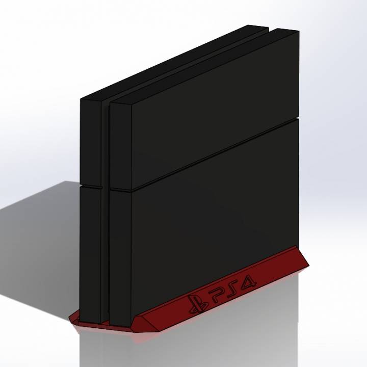 3D Printable PS4 Vertical Stand by Brendan Potter
