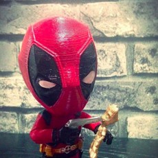 3D Printable Deadpool vs Groot by Ben-3D