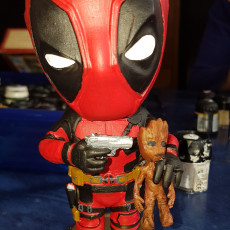 3D Printable Deadpool vs Groot by Ben-3D