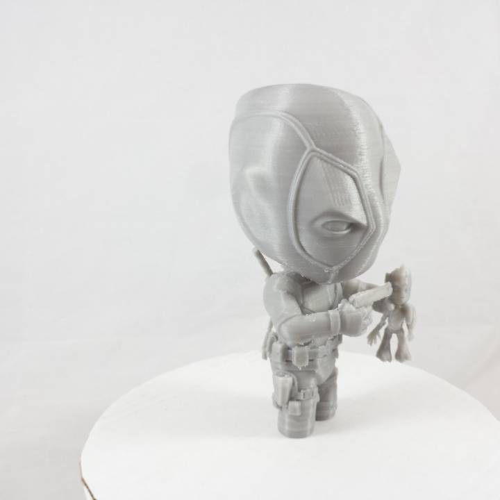 3D Printable Deadpool vs Groot by Ben-3D