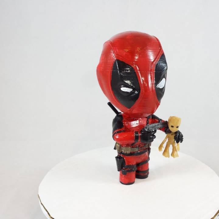 3D Printable Deadpool vs Groot by Ben-3D