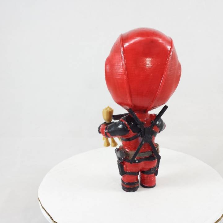 3D Printable Deadpool vs Groot by Ben-3D